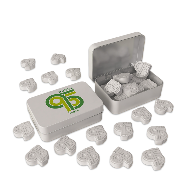 95th Anniversary Sugar Free Custom Shape Mint Tin – Publix Company ...