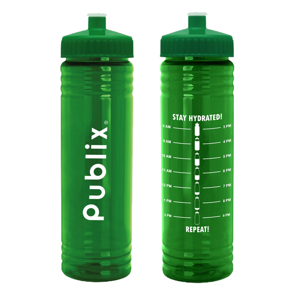 Slim Fit Water Bottle with Push-Pull Lid 24 oz. – Publix Company Store ...