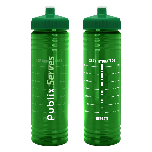 Publix Serves - Slim Fit Water Bottle with Push-Pull Lid 24 oz ...